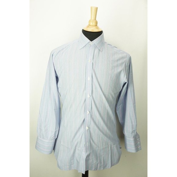 Turnbull & Asser | Shirts | Turnbull Asser Blue Green Pink Striped ...